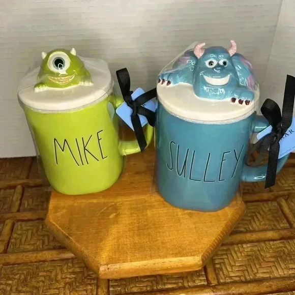 Rae Dunn | Dining | New Rae Dunn Pixar Disney Sulley Mike Topper Coffee ...